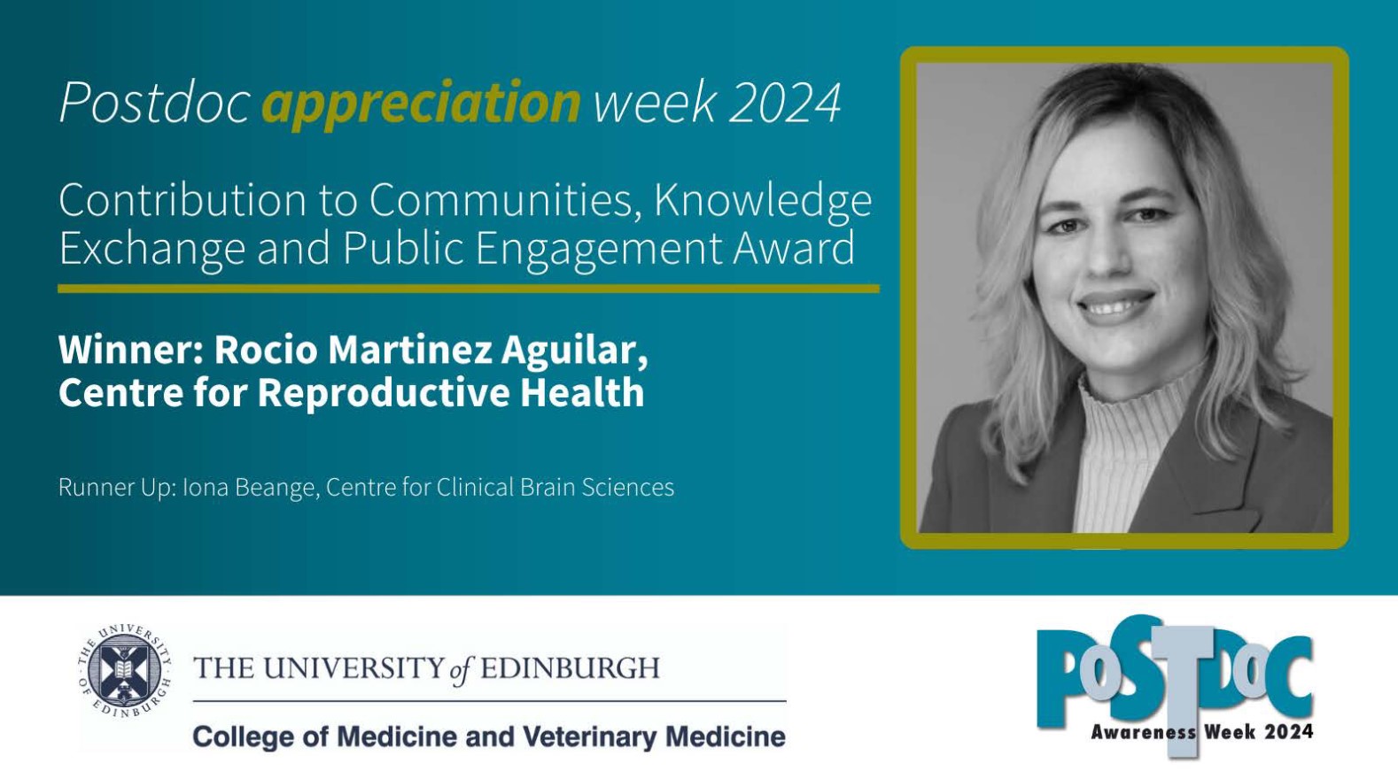 Postdoc Appreciation Week 2024 | Institute for Regeneration and Repair ...